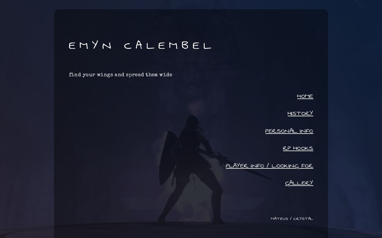Emyn Calembel RP Carrd